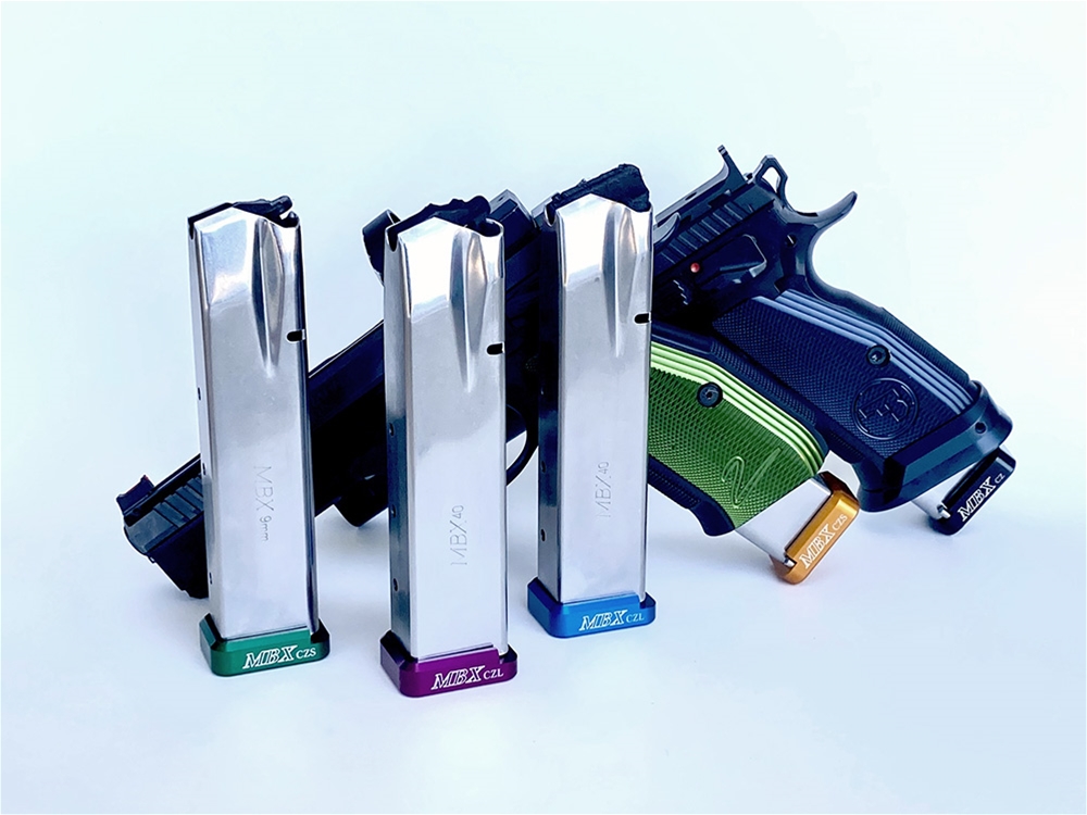 MBX Extreme Small Frame CZ Magazines - Black Basepad 170mm | Shooters ...