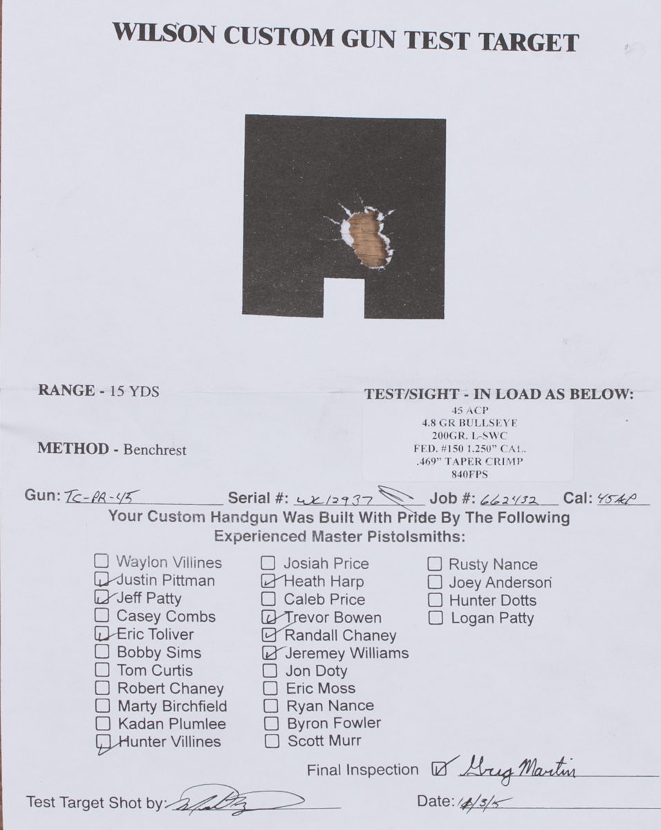 Wilson Combat Tactical Carry Professional.45 ACP Black/Gray