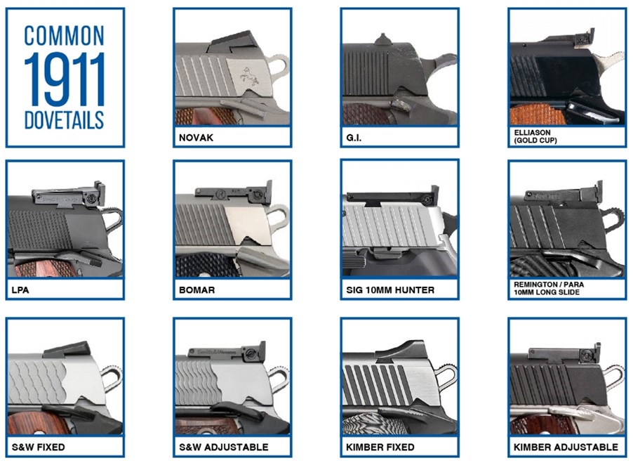 Common 1911 Dovetails