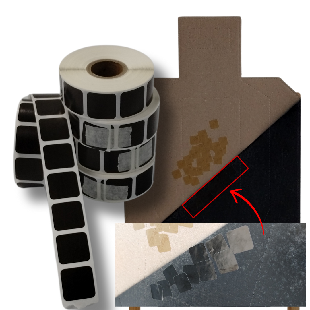 Target Pasters - 5 Roll Pack - Black | Shooters Connection
