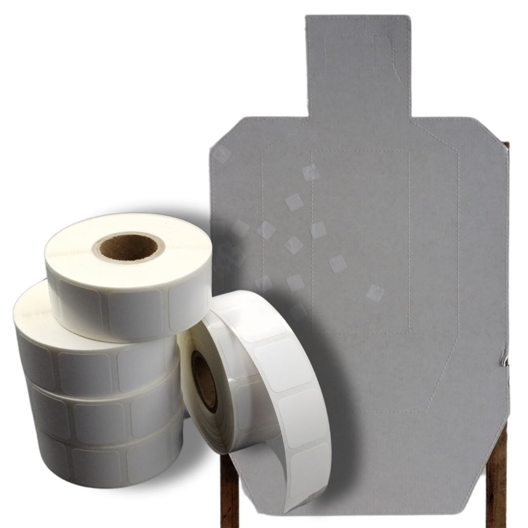 Target Pasters - 5 Roll Pack - White | Shooters Connection