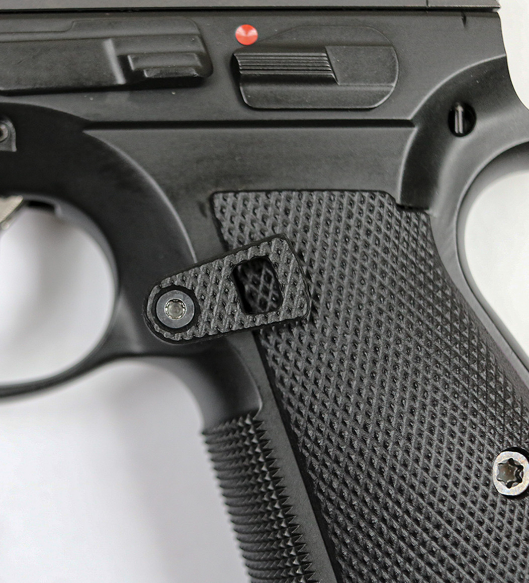 LOK Grips Shadow 2 G10 Mag Release Button-Oversized