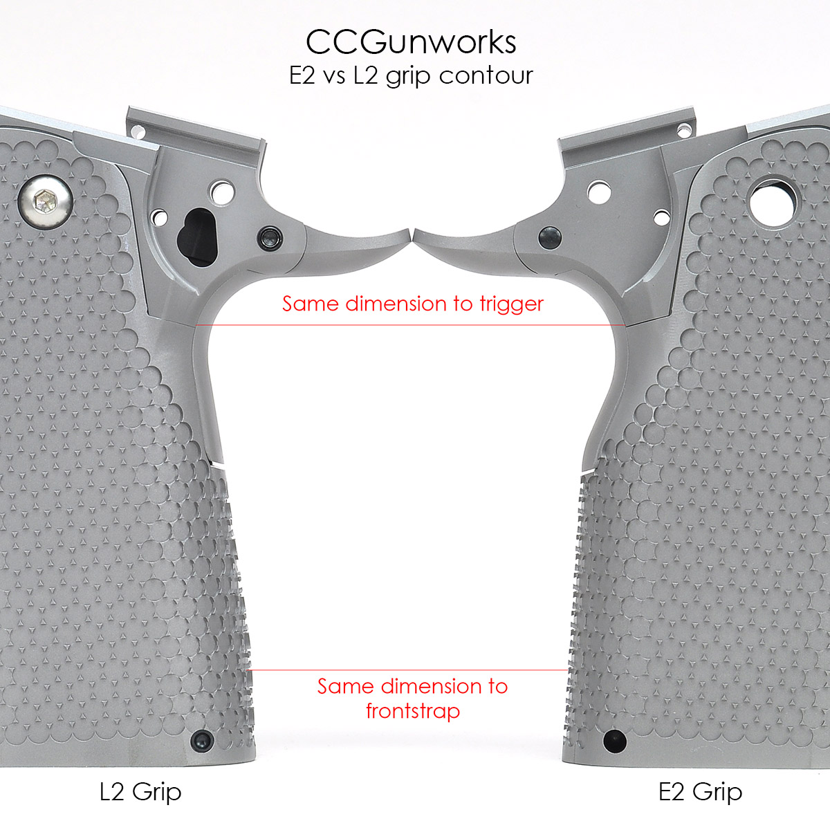 Cheely Custom E2 Aggressive Grip Kit – Stainless Double Undercut ...
