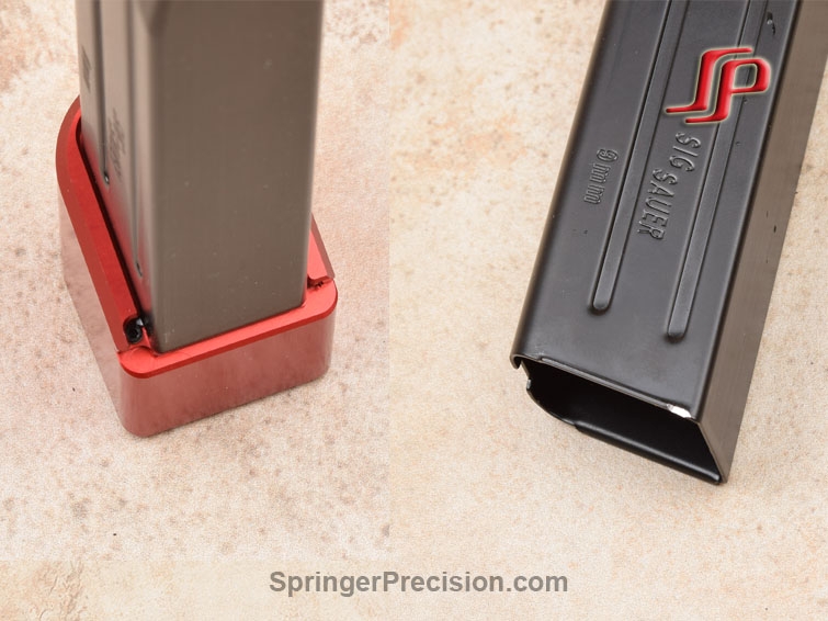 Springer Precision SIG P320/P250 9/40 EZ 140mm Base Pads - Black ...
