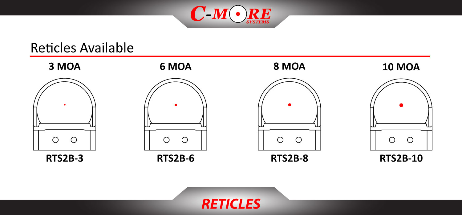 C-More Systems RTS2 Red Dot Sight V5 - Precision Optics for Competitive ...