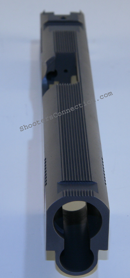 Caspian 5" .40 Slide with Bomar Cut & F&R Serrations | Shooters Connection