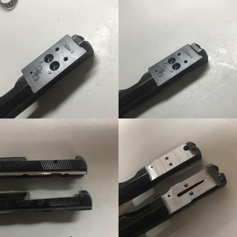 CZ Custom RDS Plate for RMR/SRO (CZC RDS Cut Slides)ALUMINUM